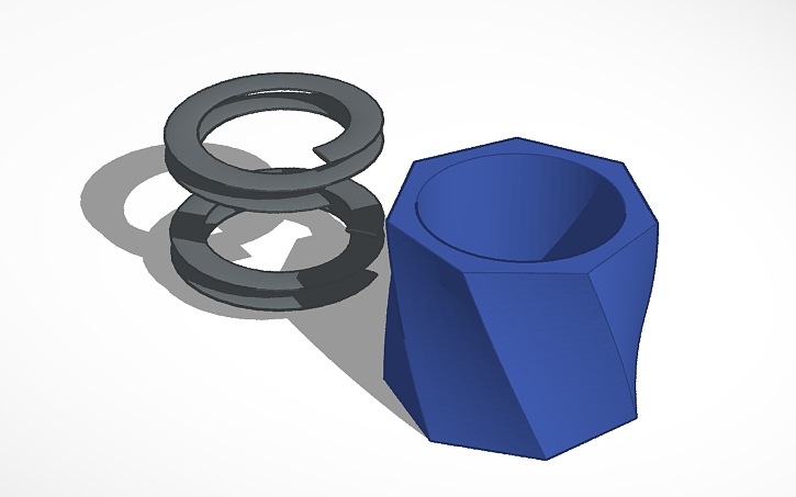 3D design Vortex generator - Tinkercad