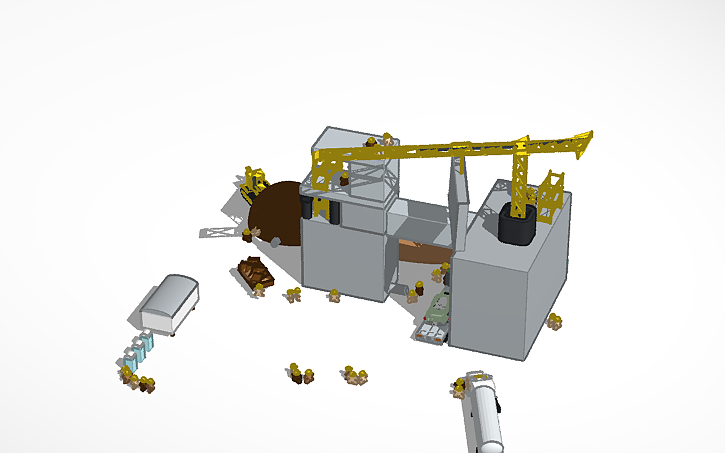 3D design construction site - Tinkercad