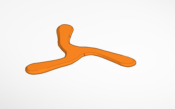 3D design Boomerang - Tinkercad