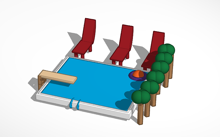 3D design swimming pool for gayatri - Tinkercad