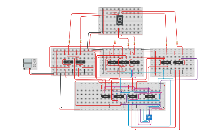 Circuit Design Bcd To 7 Segment Display Tinkercad