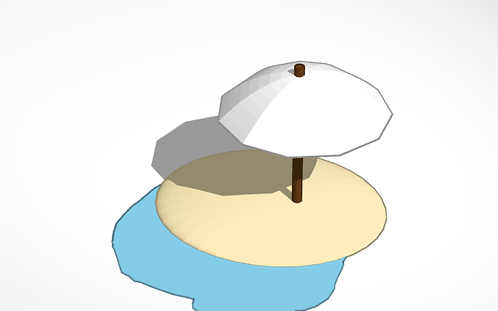 3D design BEACH - Tinkercad