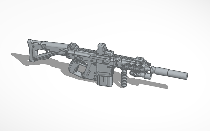 3D design Heavy Machine Gun | Tinkercad