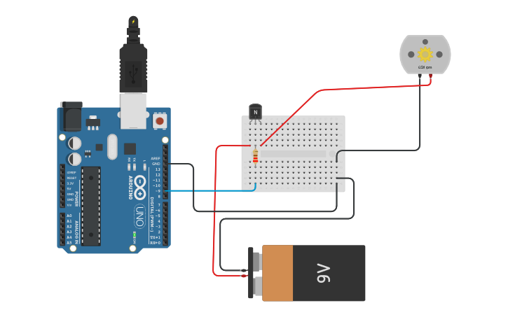 Circuit design A_monitor - Tinkercad