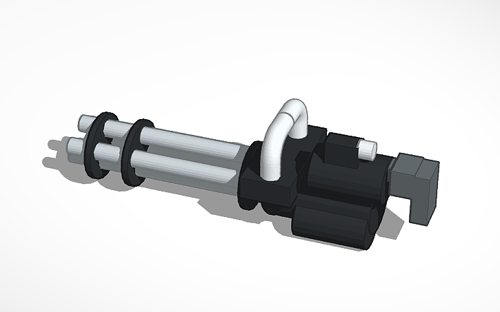 3D design minigun | Tinkercad