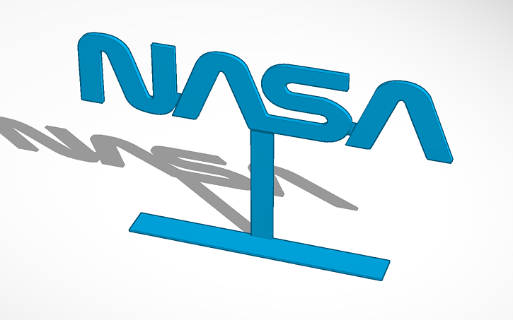 3D design Nasa Name Logo | Tinkercad