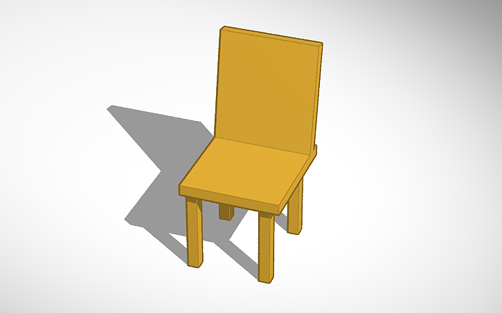 3D design sandalye | Tinkercad
