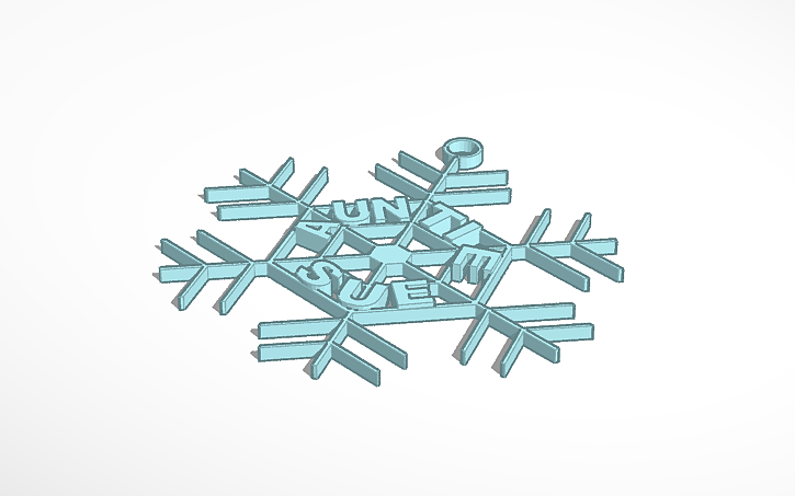 3D design Lovely SnowFlakes - Tinkercad