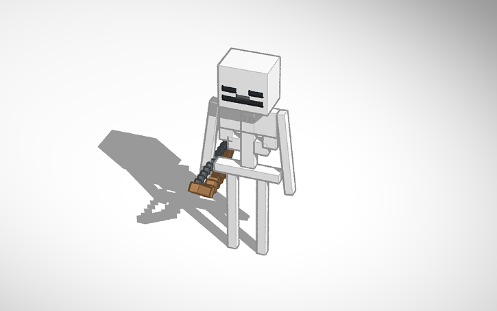 3D design Skeleton Minecraft Mob | Tinkercad
