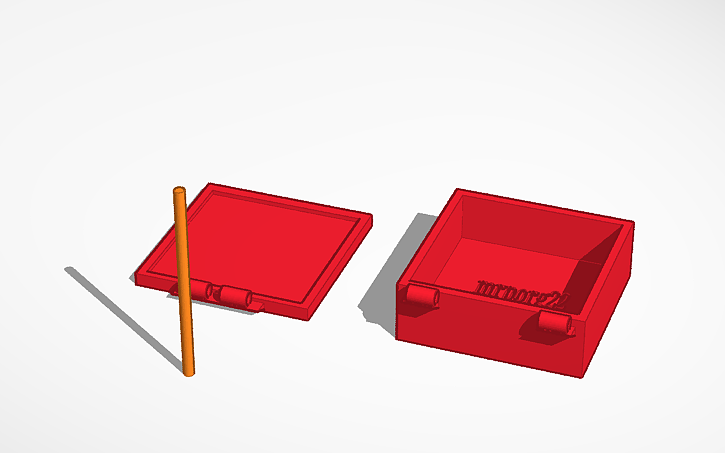 3D design empty box - Tinkercad
