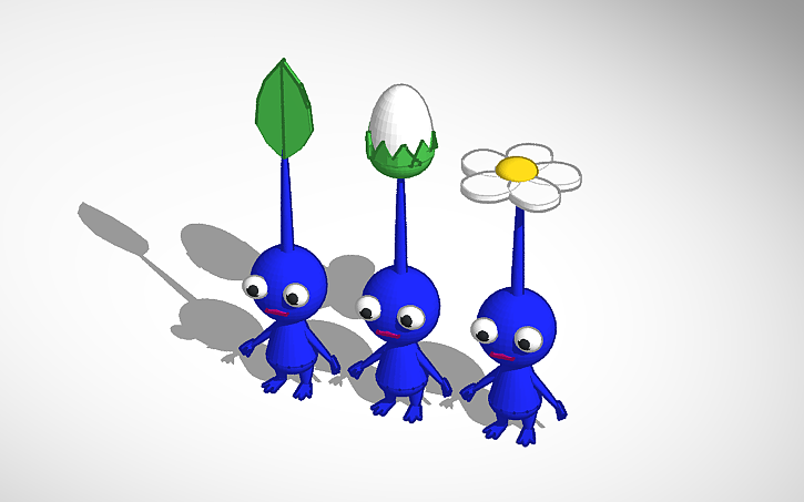 3D design Blue Pikmin (Pikmin) - Tinkercad