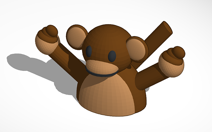3D design monkey - Tinkercad