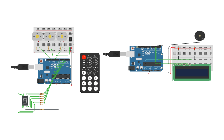 Circuit design Medicine Reminder - Tinkercad