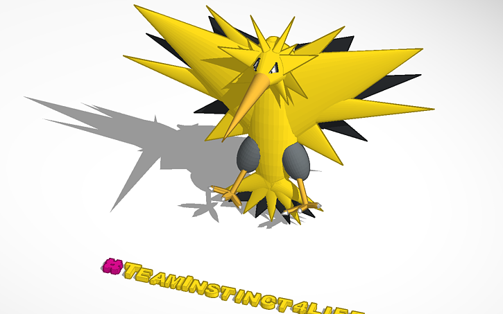 3D design Zapdos - Tinkercad