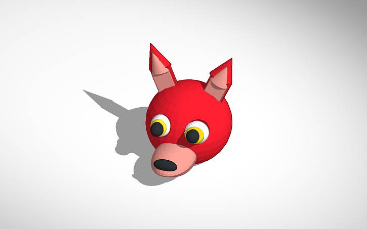 3D design Foxy Head | Tinkercad