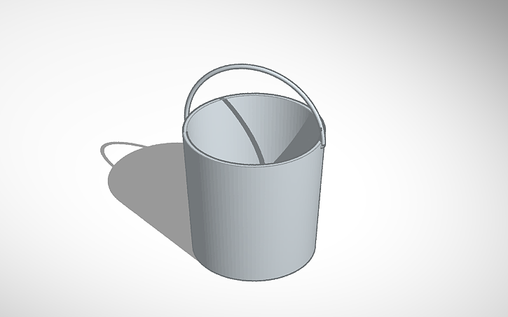 3D design Bucket - Tinkercad