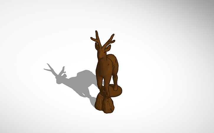 3D design rosykat deer - Tinkercad