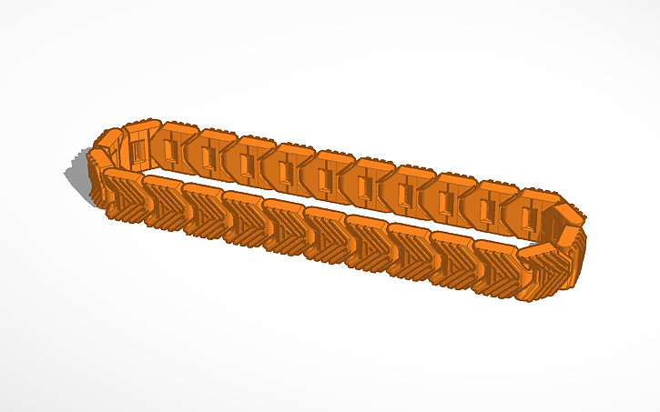 3D design Tank Drone Track - Tinkercad