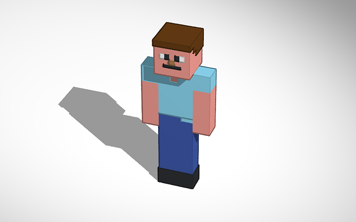 3D design Minecraft Steve | Tinkercad