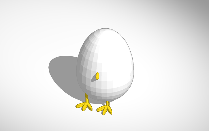 3D design Hatching Egg - Tinkercad
