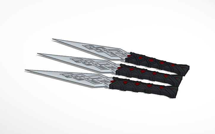 3D design Ninja Throwing Blades - Version 2 | Tinkercad