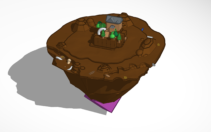 3D design Fortnite Kevin's Island - Tinkercad