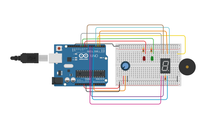 Circuit design buzz wire - Tinkercad