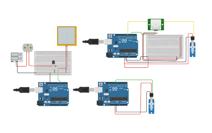 Circuit design Taller 3 - Control de Motores - Tinkercad Circuit design Taller 3 - Control de Motores - Tinkercad