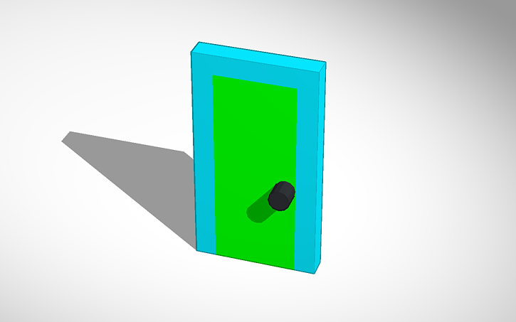 3D design Door Project - Tinkercad