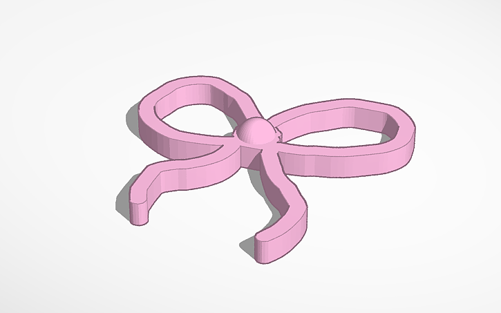 3D design bow - Tinkercad