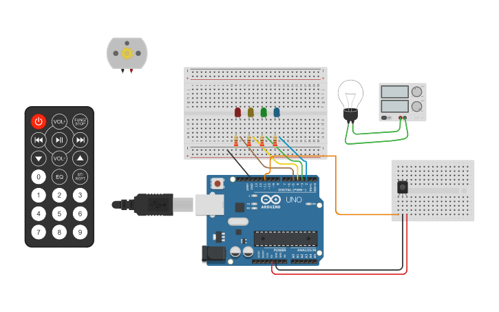 Circuit design Control IR - Tinkercad