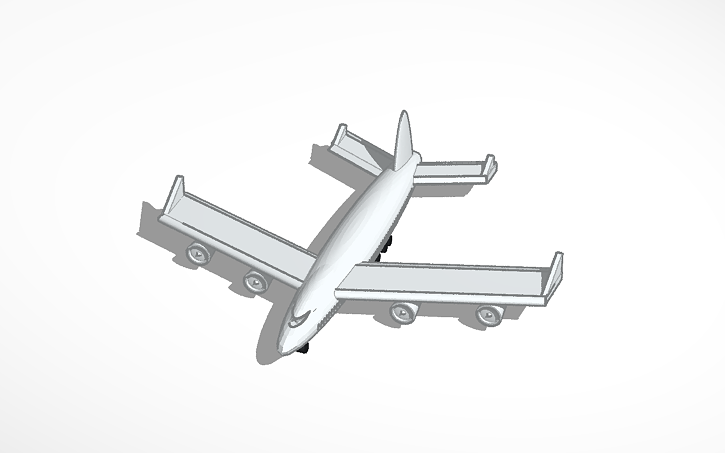 3D design Jumbo jet - Tinkercad
