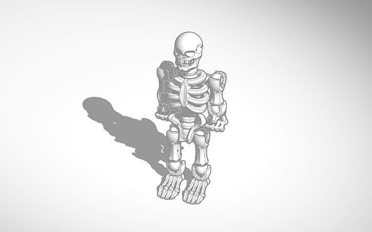 3D design skeleton - Tinkercad