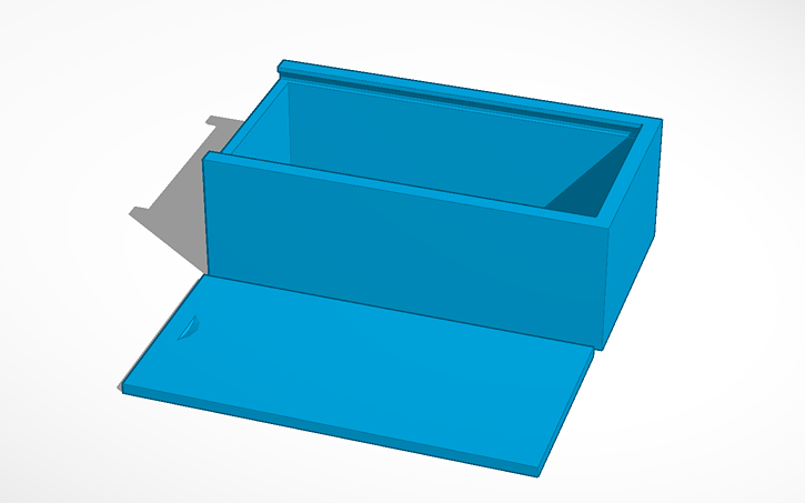 3D design lock box - Tinkercad