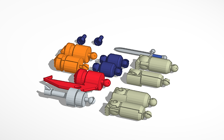 3D design Mecha Parts | Tinkercad