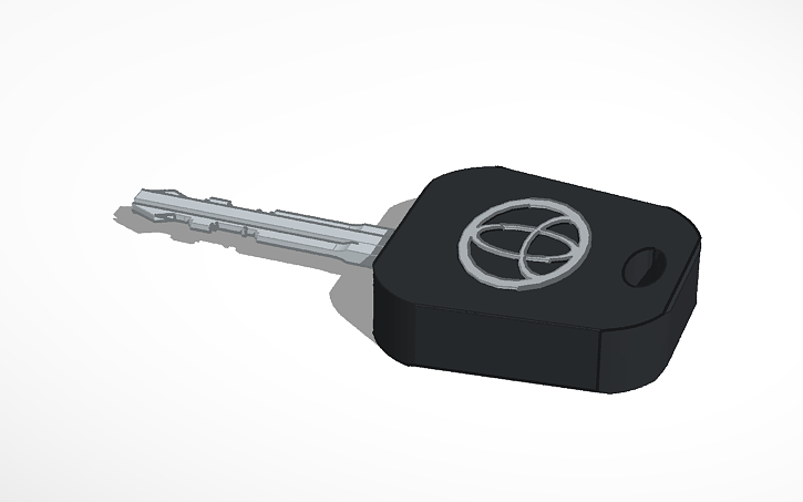 3D design car key - Tinkercad
