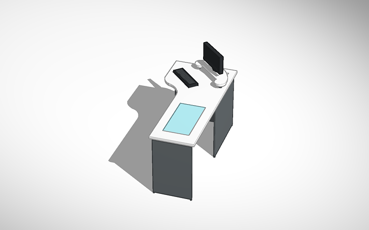 3D design desk - Tinkercad