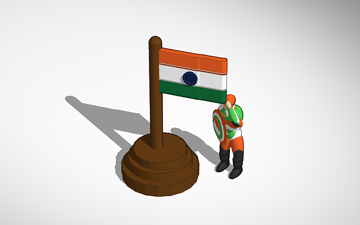 3D design Indian man - Tinkercad