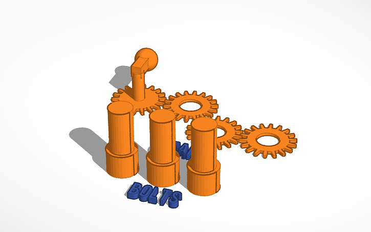 3D design Gear Set #gears #Gear | Tinkercad