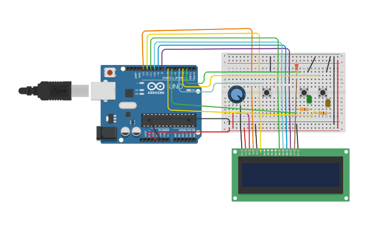 Circuit design Two Timers - Tinkercad