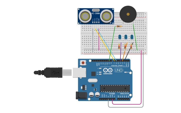 Circuit design Tinker arduino 4 | Tinkercad