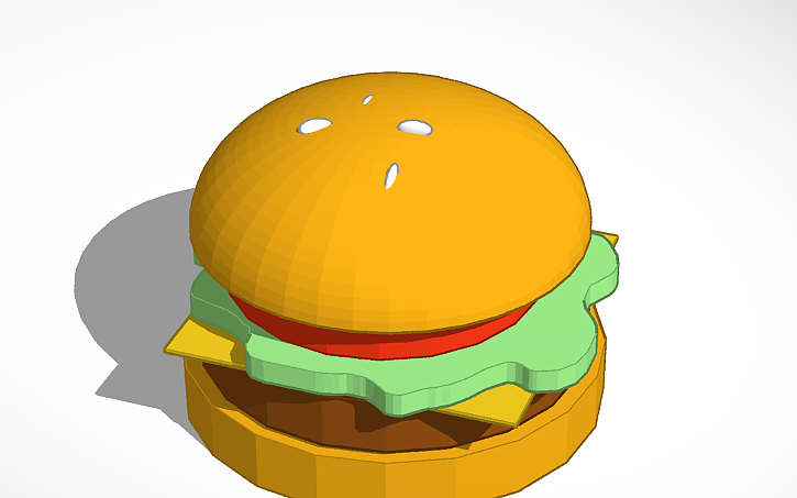 3D design Cheese-Burger-MM - Tinkercad