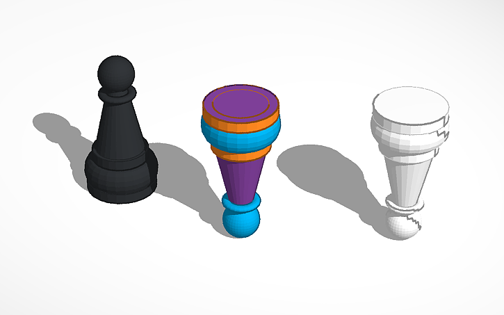 3D design pawn - piyon | Tinkercad