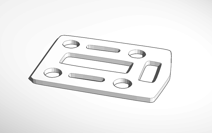 3D design sm zmr150 - sports cam plate | Tinkercad