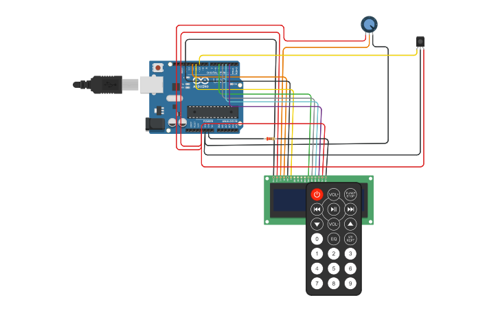 Circuit design LCD_Controle | Tinkercad