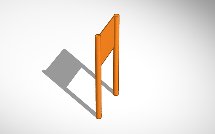 3D design sign - Tinkercad