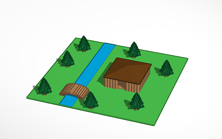 3D design forest - Tinkercad