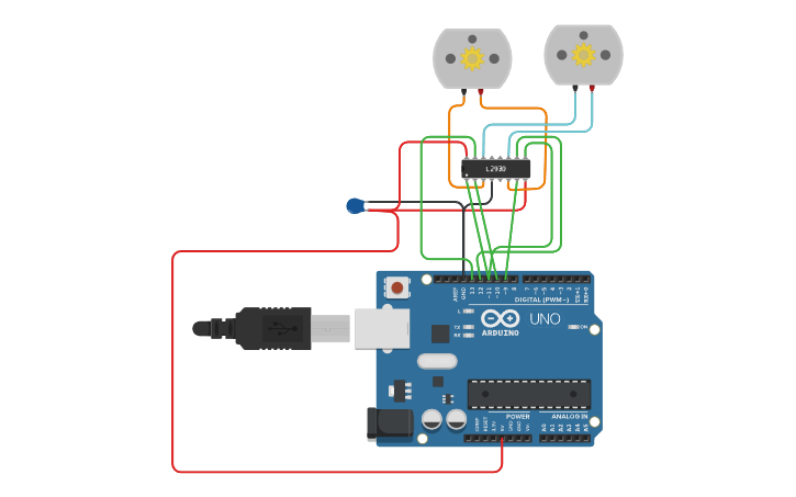 Circuit Design Motor Pwm Tinkercad
