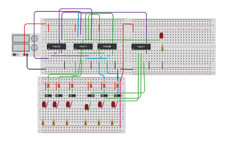 Circuit Design Multiplexer Tinkercad