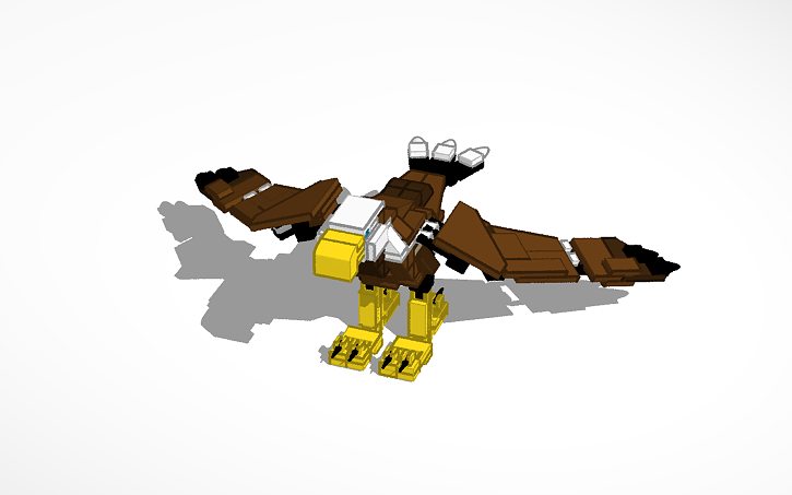 3D design brown bald eagle | Tinkercad